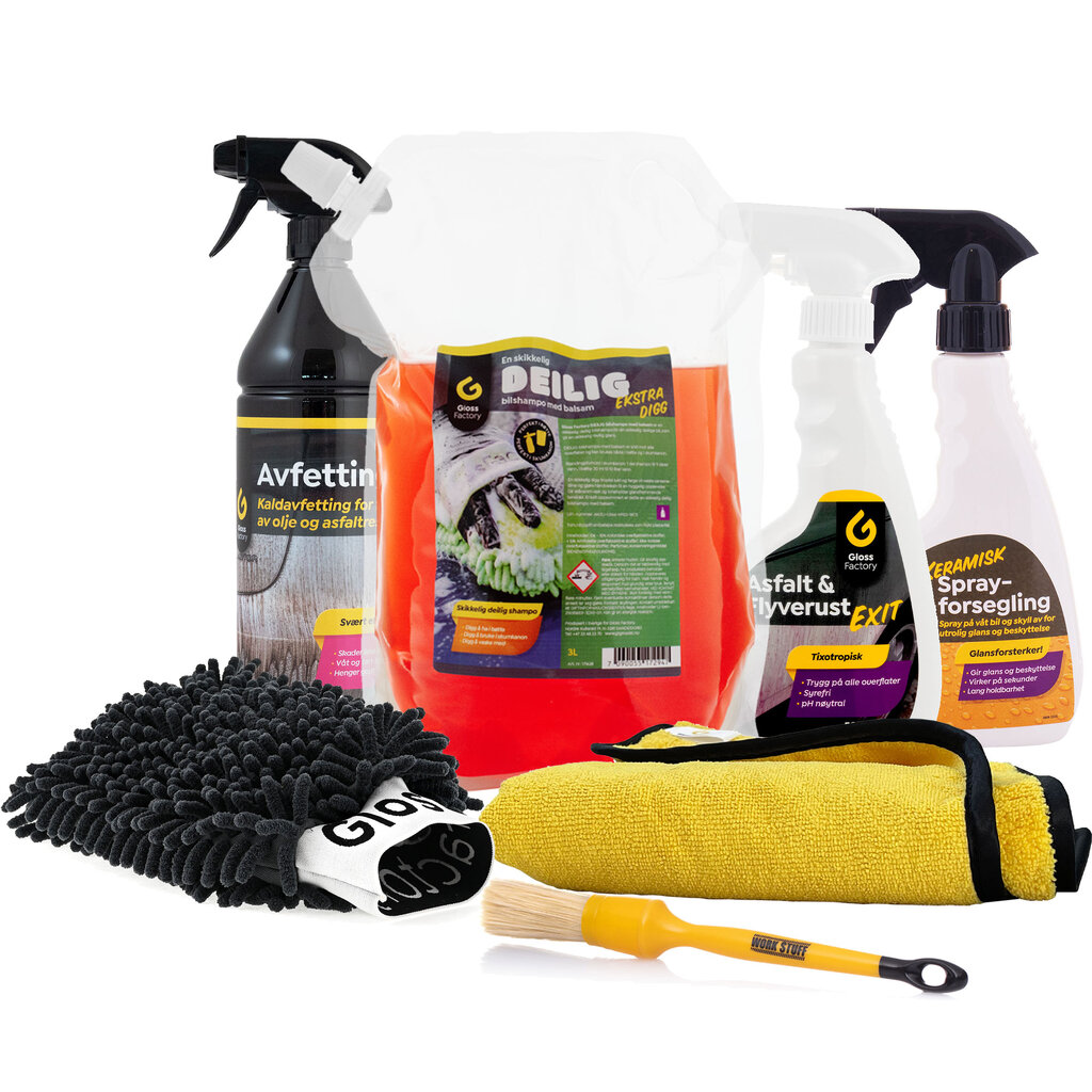 Gloss Factory Komplett Bilvask Alt du trenger for en god bilvask ...