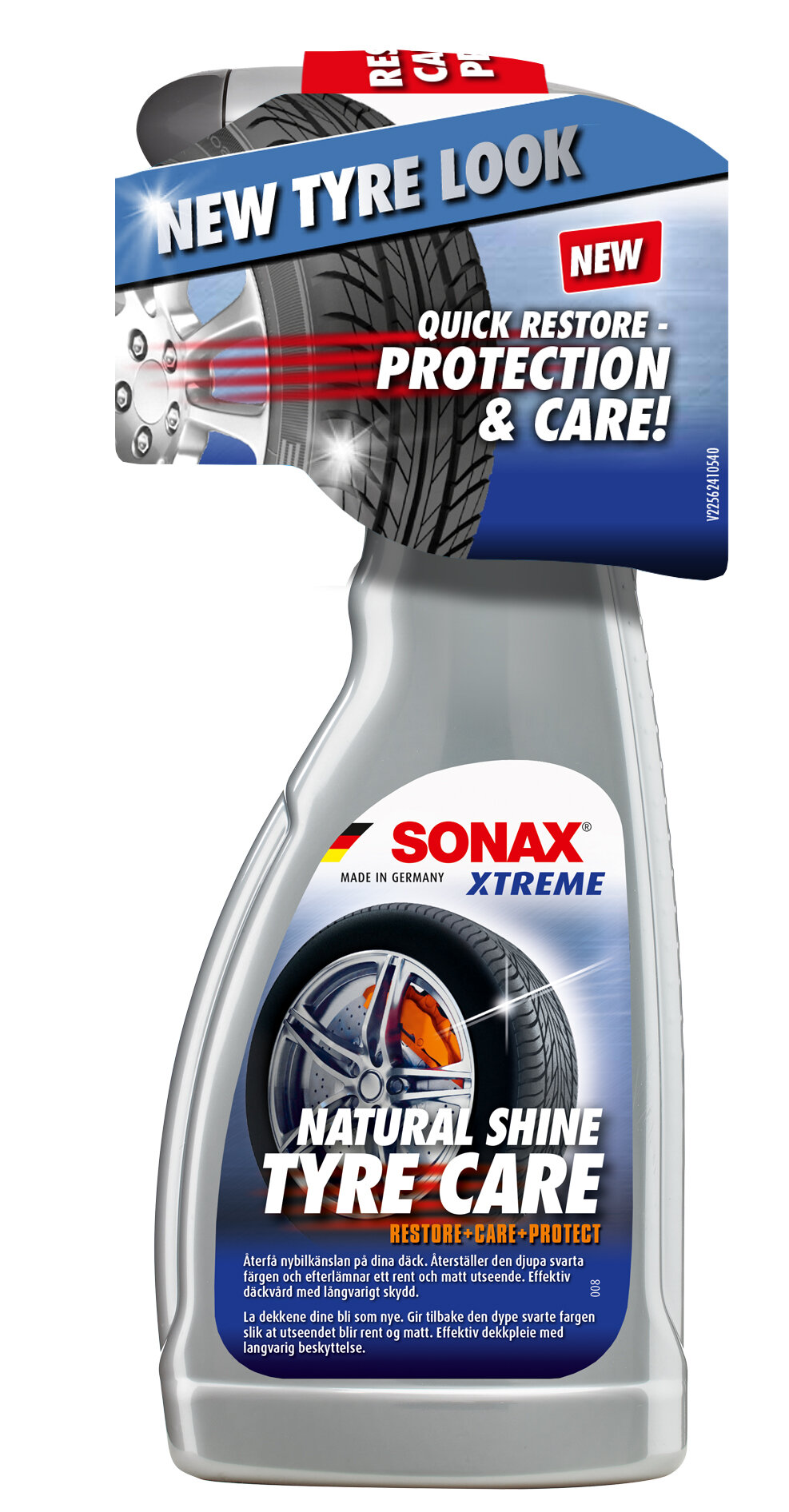 SONAX Xtreme Natural Shine Tyre Care Dekkfornyer, 500ml - Garasjetid