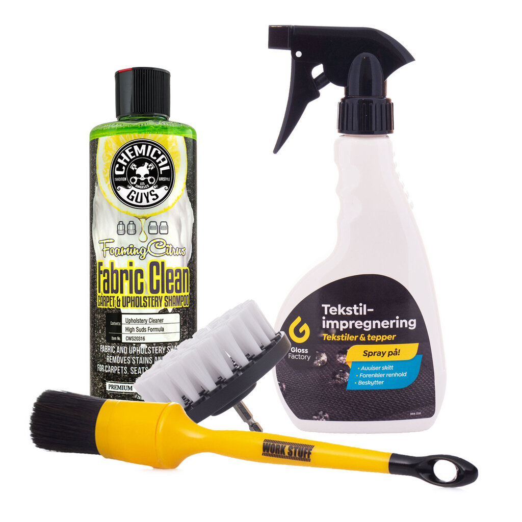 Komplett rens og impregnerings kit Rens & impregner alt av stoff og ...