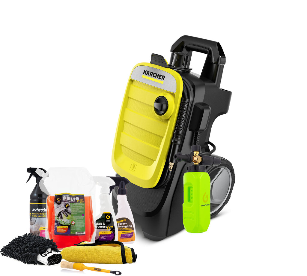 Kärcher K7 Compact Komplett Vaskepakke Solid K7 Compact m/ alt til god bilvask - Garasjetid
