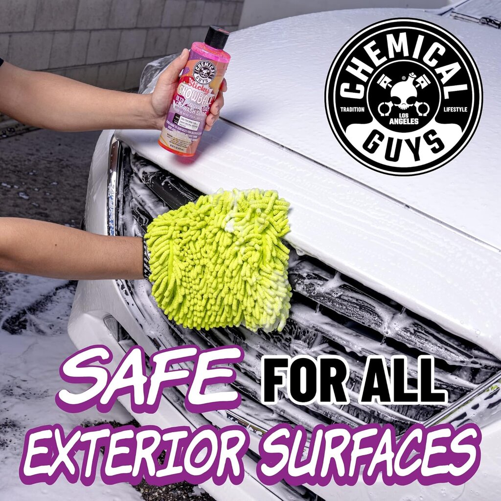 Chemical Guys Sticky Snowball – Ultra skummende bilsjampo - Garasjetid