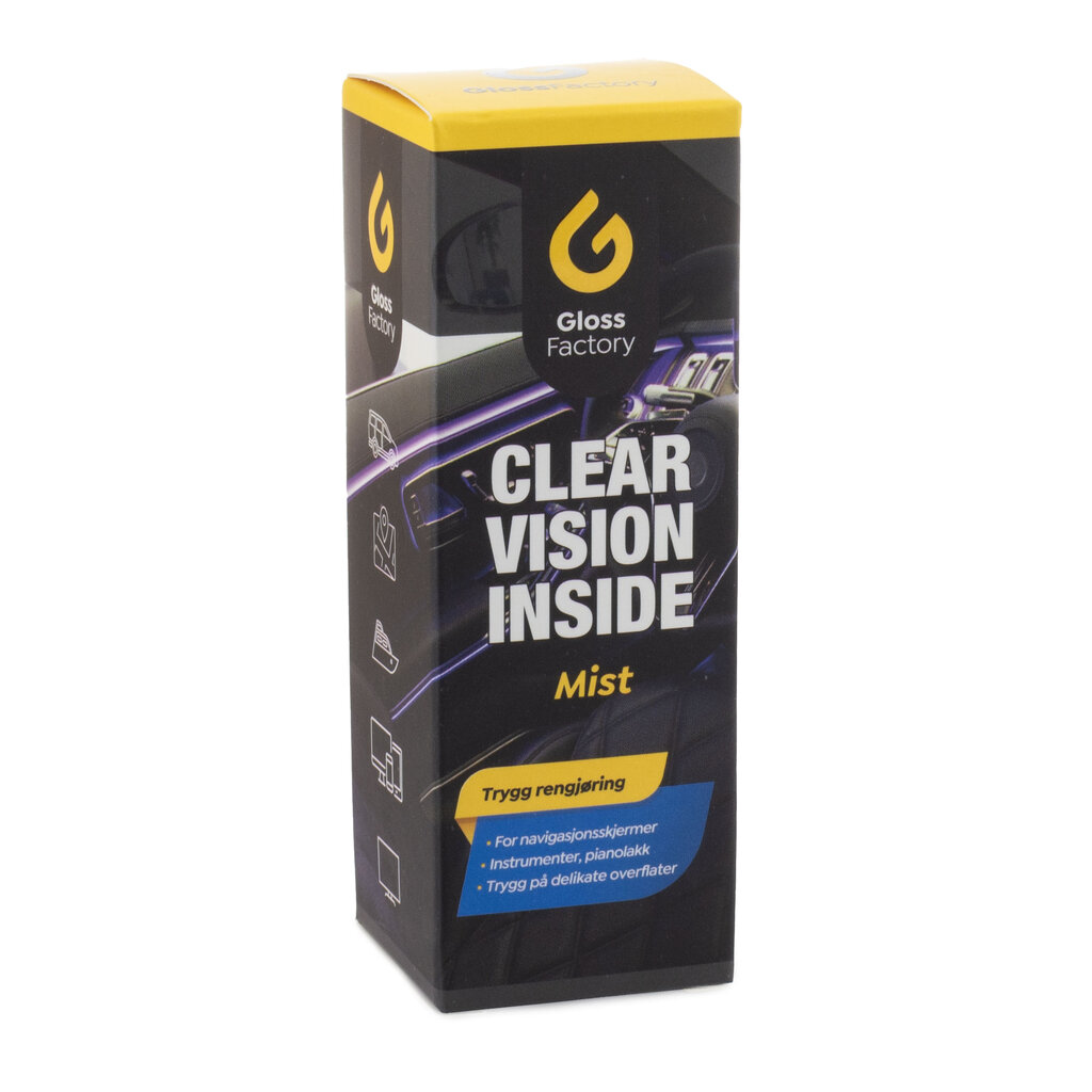 Gloss Factory Clear Vision Inside Komplett interiørrens, 500ml - Garasjetid